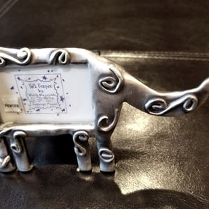 Vintage | Accents | Vintage Pewter Dog Folk Frame | Poshmark